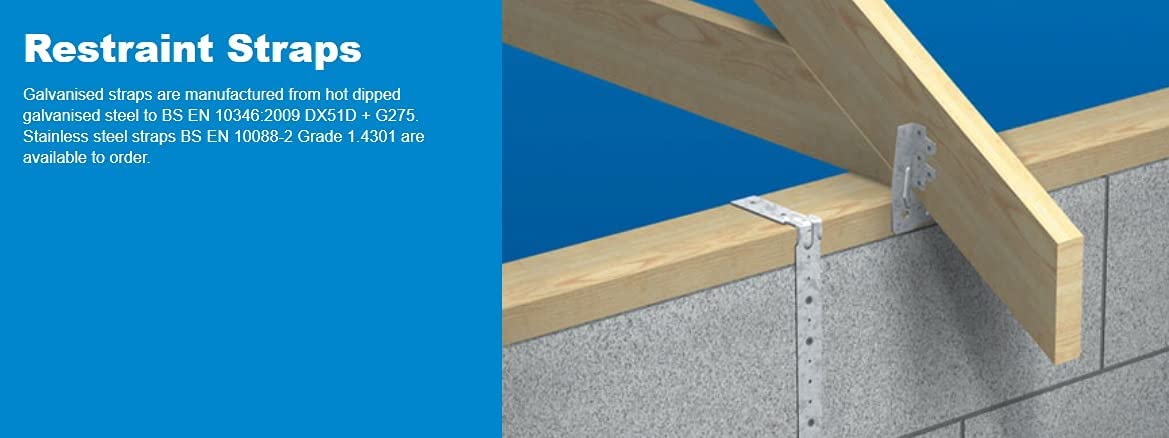 Heavy Duty Galvanised Restraint Strap Bend 1m Length (100mm Bend) - Buy ...