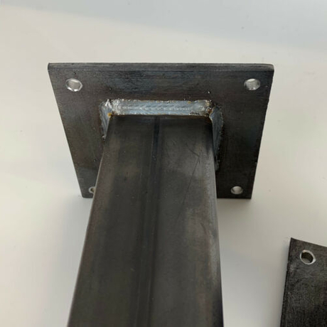 Heavy Duty Solid Steel Metal Square Tube End Table Legs Dining Table ...