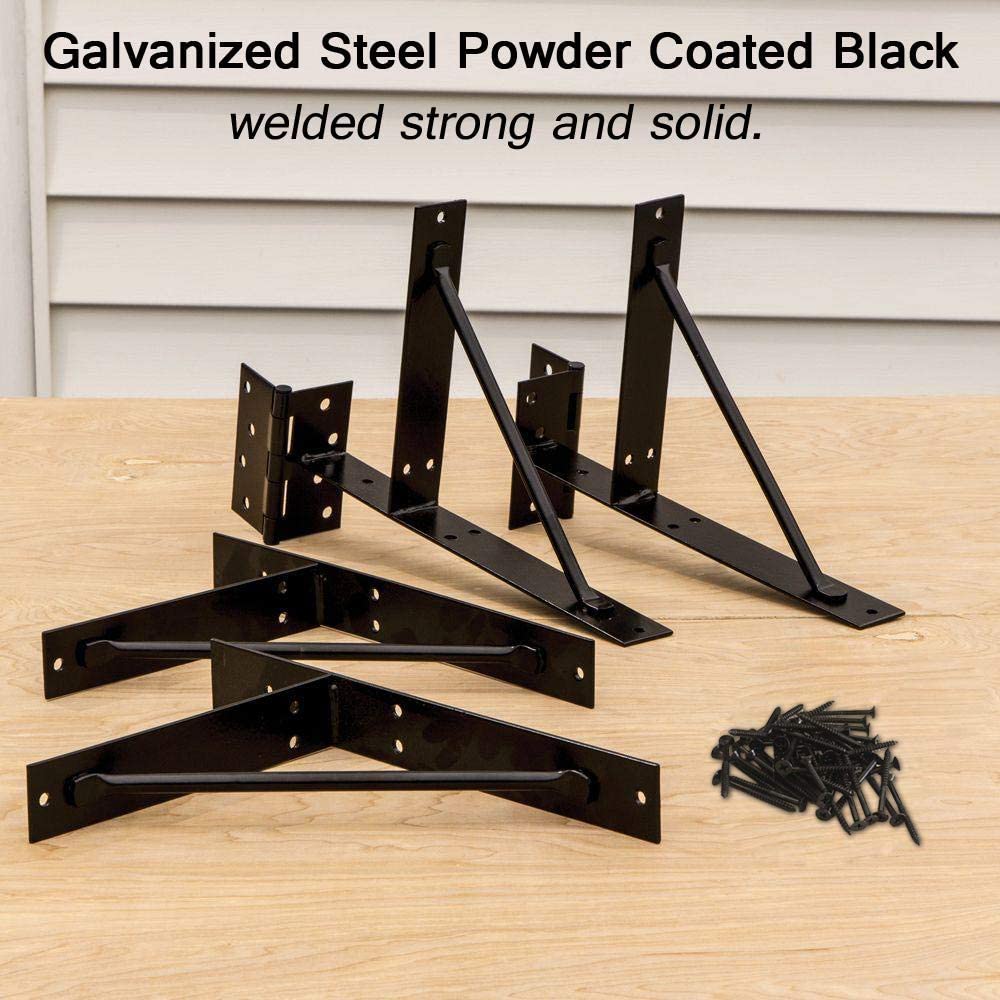 Gate Corner Brace Bracket No Sag Kit for Shed Doors, Driveway Gates ...