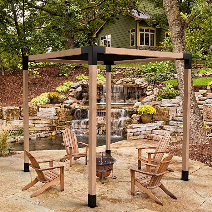 DIY Modular Cabana Pergola Post Base Brackets for 4X6 Wood Posts - Buy ...