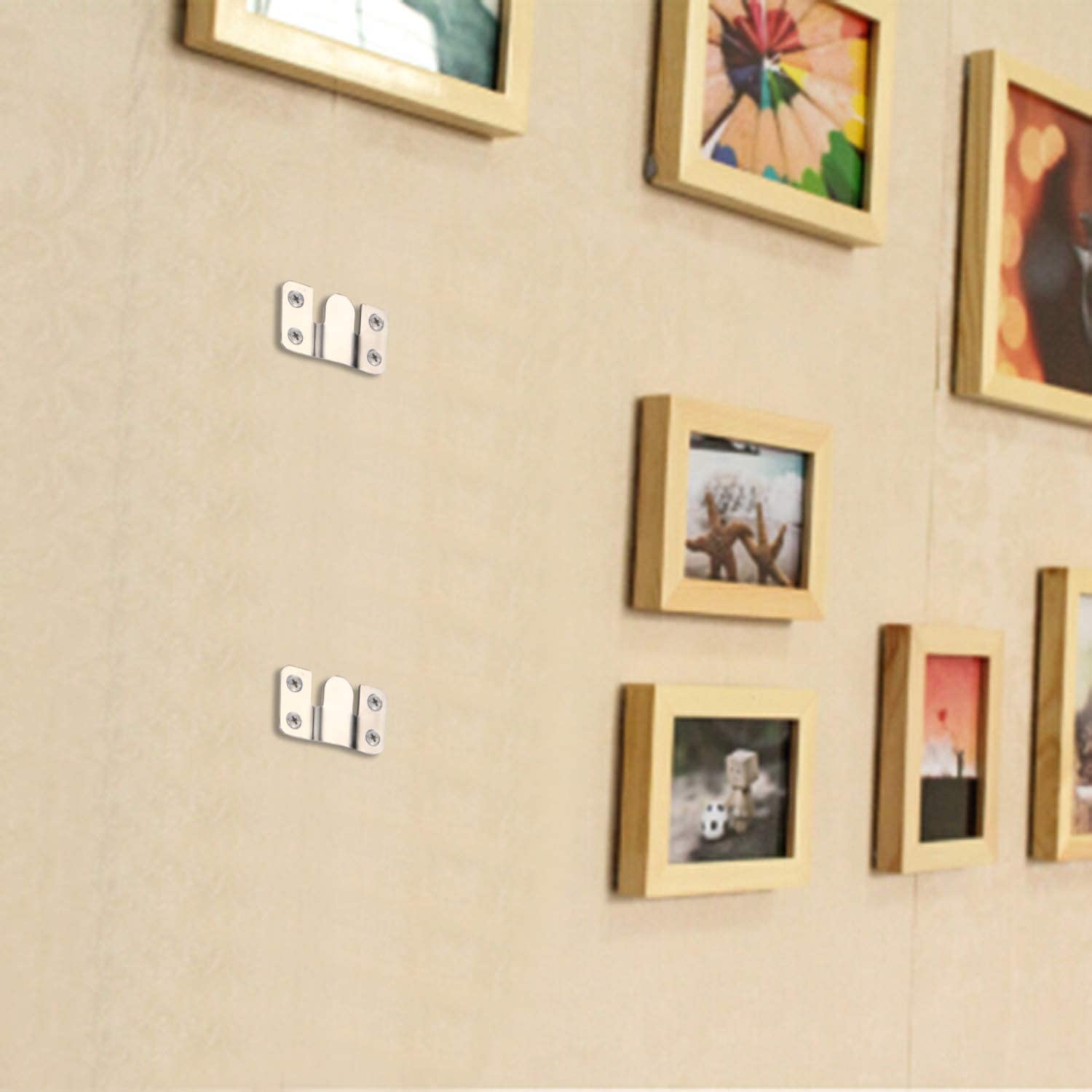 10PCS Flush Mount Bracket, Stainless Steel Interlocking Photo Frame ...